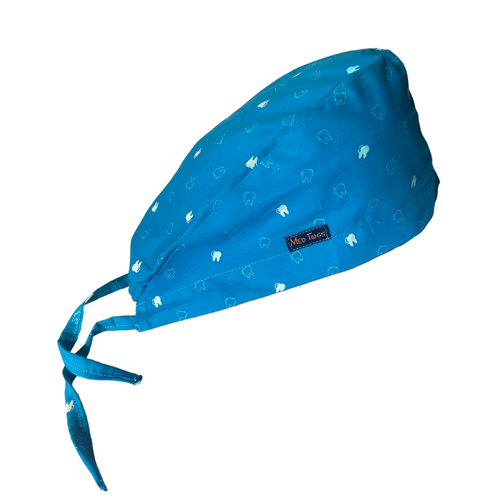 Dentists tooth print: Unisex Printed Scrub Cap – Med Togs Healthcare ...