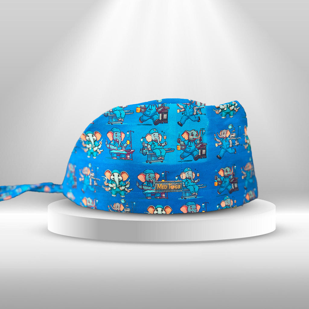 Ganesh Mudra: Unisex Printed Scrub Cap – Med Togs Healthcare Apparels