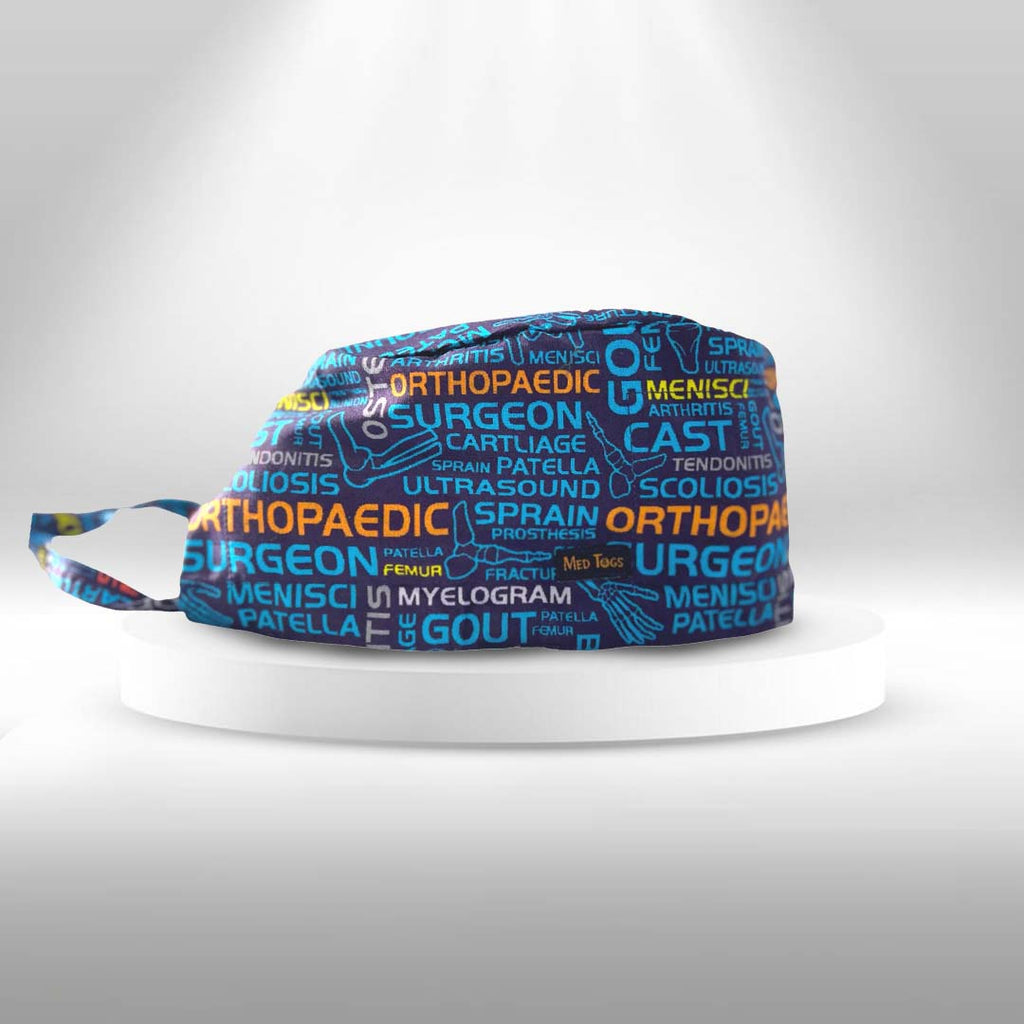 Orthopaedic printed scrub Cap – MedTogs Healthcare Apparel LLP